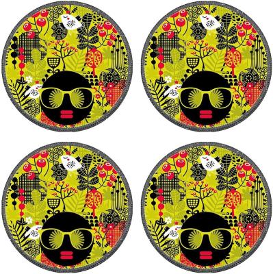 Cina Rubber naturale rotondo drink coasters stile moderno design di modello in vendita