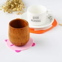 China Natural Rubber Round Drink Coasters Modern Style Pattern Design for sale