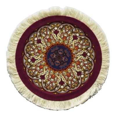 Cina CM-008 Rubber naturale Coasters rotonde Matto di stoffa Matti da bere Coasterrug Adatto in vendita