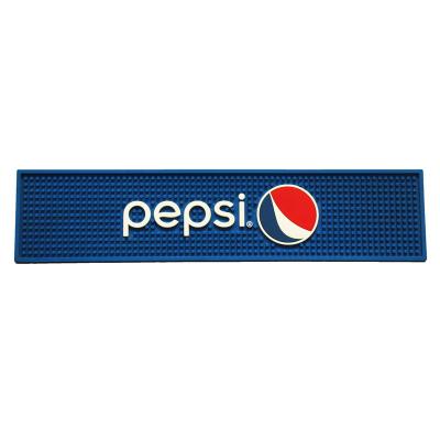 China Eenmalige BM-004 Custom Rubber Beer Bar Mat Spill Mat Rail Drip Mat Te koop
