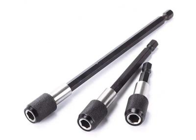 China 1/4 Inch Head Extension Rod Batch Magnetic Screwdriver Quick Transfer Lever Self-locking Extension Rod 150mm Hand Tools for sale