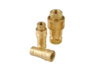 China Open Close Type Brass Hydraulic Quick Couplings ISO7241B for sale