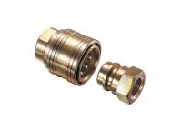 China Ball Locking Excellent Flow Capacity Brass Quick Coupler for sale