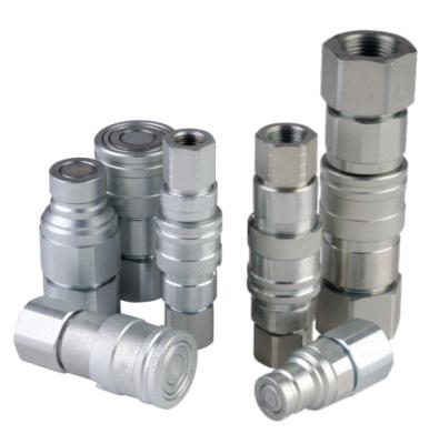 Flat Face Hydraulic High Pressure Quick Coupler With Locking Sleeve 1/4