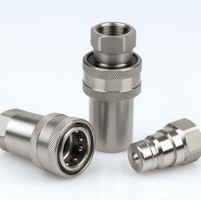 Cina Accoppiamento rapido in acciaio inossidabile Cb-spm-10f-a-iso-7241-a con attacco Parker 6600 maschio e femmina in vendita