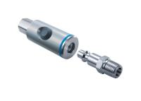 China Industrial Interchange pushbutton safety coupling is designed for use with compressed air Pneumatic Quick Coupling for sale