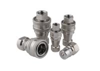 China ISO7241B SS Open Close Type Hydraulic Quick Coupler BSP Thread for sale