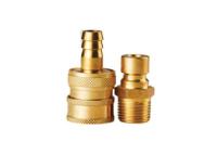 China Non Valve Brass Quick Coupler For Line Modular 1.5Mpa for sale
