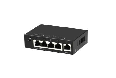 中国 DC 5V 5の学校のための左舷産業イーサネット スイッチ10Gbps馬小屋 販売のため