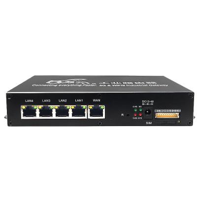 Cina Router wireless nero industriale LTE, pratico router cellulare industriale 5G in vendita
