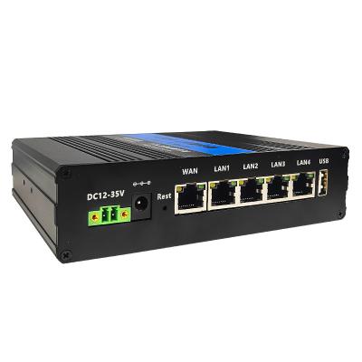 Cina Router WiFi RS232 RS485 su guida Din 4G stabile nero con porte USB in vendita