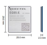 China Stable 4G LTE IoT Wireless Modules Multipurpose Durable EG95-NAX for sale