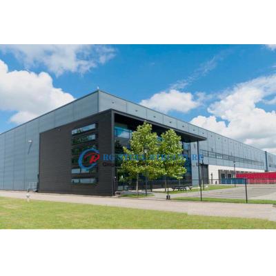 China Industriële staalstructuur hangar, prefab metalen vliegtuig hangar Te koop