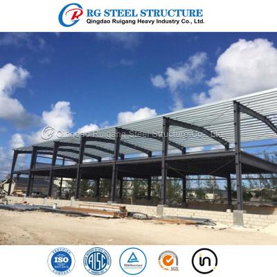 China Assembling Prefab Metal Barn Building Large Prefabricated Steel Frame Structure Workshop Warehouse With Office for sale