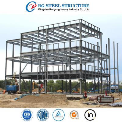 China Environmental Prefabricated Light Steel Structure Construction Building Prefab Metal Warehouse With Office for sale
