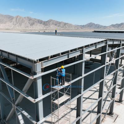 China Customized Prefabricated Industrial Shed Designs Godown Metal Building for sale