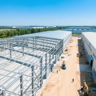 China Pre Engineered Warehouse Building Prefab Industrial Metal Building for sale
