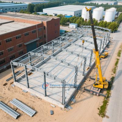 China Factory Direct Prefabricated PEB Steel Structure Warehouse For Storage With High Quality Sandwich Panel for sale