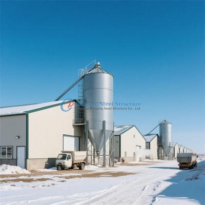 Cina Strutture in acciaio per allevamenti di pollame, Q235 Q345 Strutture in acciaio per bovini in vendita