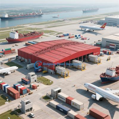 Китай Сборный ангар из стальной конструкции, металлическая мастерская, склад продается