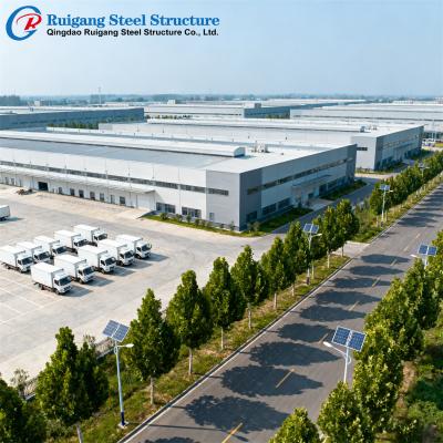 China Customized Prefabricated Engineered Steel Structure Workshop Warehouse Hangar Showroom Building for sale