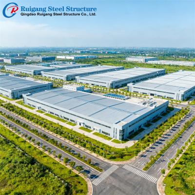 China Wind Load Resistant PEB Steel Structure with Hot-dip Galvanization and Bolted or Welded Connection for Industrial Storage for sale