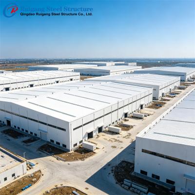 China Industrial Steel Structure Warehouse Lightweight With Fire Rated Connection for sale