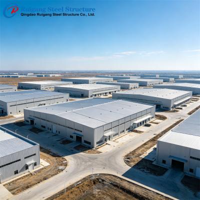 China Lightweight Sustainable Steel Structure PEB Modern Architecture Steel Structures for sale