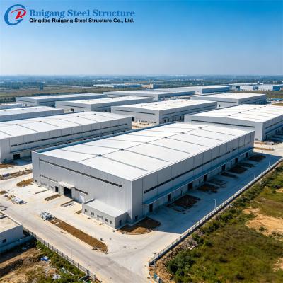 China Modern / Contemporary Customized Steel Structure Warehouse For Outdoor Storage Workshops for sale