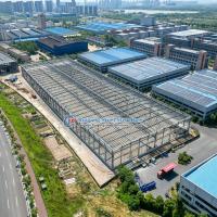 Quality Lightweight Greenhouse Metal Building Construction With Glazed Structure for sale
