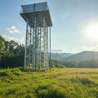 China Hot Dip Galvanized Steel Frame Structure Rain Water tank Stand Tower For Africa Prefabricated Metal Building for sale
