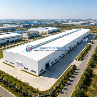 China Metal Building Material Kits Prefabricated Middle Size Light Steel Structure Factory Warehouse for sale