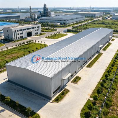 China Galvanized Steel Structure Warehouse with Clear-Span Design and 50+ Years Lifespan for Industrial Use for sale