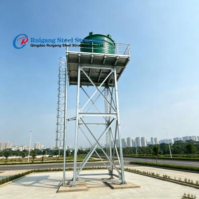 China High-Efficiency Energy-Saving Galvanized Steel Water Tower, Prefab Steel Structure Water Tank Cooling Tower for sale