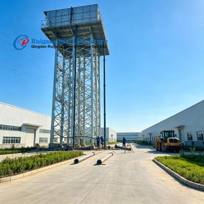 China Steel Structure Frame Support Elevated Water Tank Tower, Durable Galvanized Water Tower for Water Treatment for sale