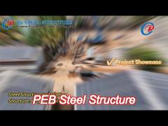 wind load resistant peb steel structure with hot-dip galvanization and bolted or welded connection