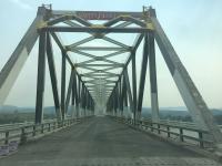 China Temporary Through Galvanized Steel Truss Bridge for sale