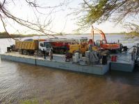 China 100t Ferry Temporary Floating Pontoon Bridge for sale