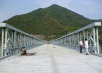 China Steel Deck Width 4.2m Prefabricated Truss Bridge Compact Panel Bailey for sale