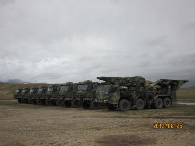 중국 설립 차량 13.6m×3.2m×3.47m의 메커니즘 다리 일시적 차원 판매용