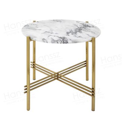 China New Design Calacatta Marble Coffee Table for sale