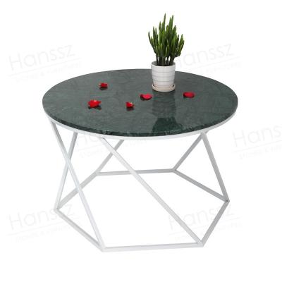China green marble table top custom size and processing provide replacement stainless steel mental base stand for sale