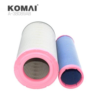 China Komai Air Filter Kit 13074771 K1838PU KA18303 13074774 For Liugong CLG835H CLG833N for sale