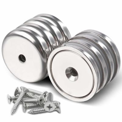 Cina Magneti industriali con materiale neodymium permanente e buco anti-affondamento POT ad uso pesante in vendita