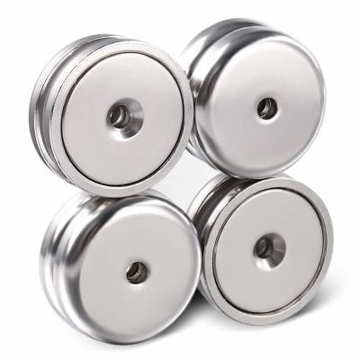 Cina Magneti industriali con materiale neodymium permanente e buco anti-affondamento POT ad uso pesante in vendita