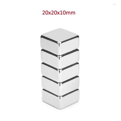 Cina Magnete di neodimio rettangolare N50 N52 diretto F20x20x10mm con certificazione ISO9001 2000 in vendita