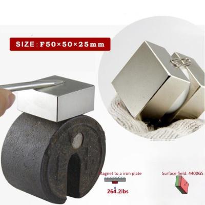 Cina Magnete di neodimio rettangolare N50 N52 diretto F20x20x10mm con certificazione ISO9001 2000 in vendita