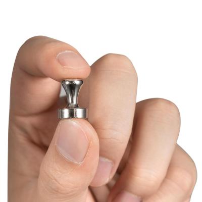 Cina Pulsante in acciaio magnetico al neodimio con rivestimento in nichel per ufficio e frigorifero in vendita