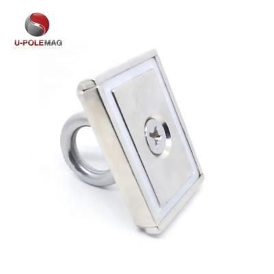 Cina Magnete per pentole rettangolare a forma quadrata personalizzato con vite per bulloni M10 e forza di trazione di 330 libbre in vendita