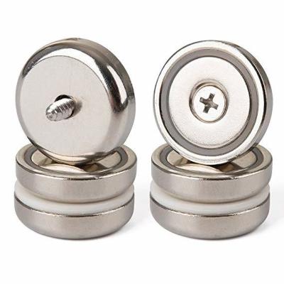 Cina HTN04-60x15-8.5mm Magnete di Neodimio Contro-Sunk Pot con Rivestimento Ni-Cu-Ni in vendita